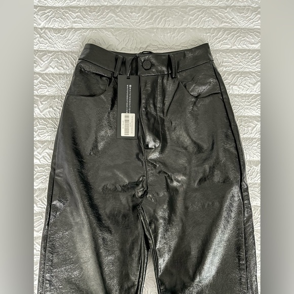 White Fox Boutique | Pants & Jumpsuits | White Fox Boutique Shiny Black ...
